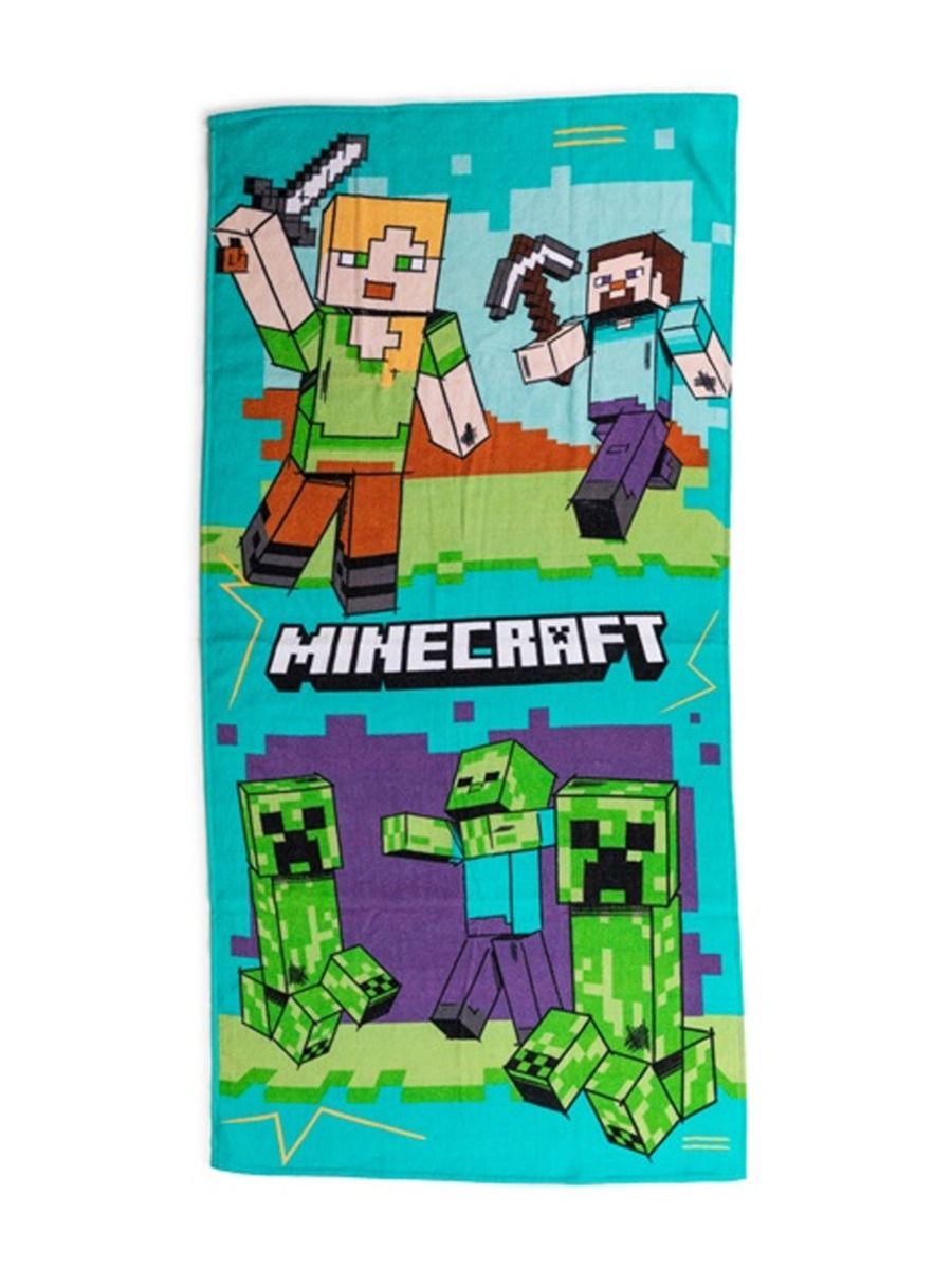 【楽天市場】MINECRAFT マインクラフト マイクラ クリーパー ビーチタオル バスタオル 70cm×140cm 綿100％：Sirius