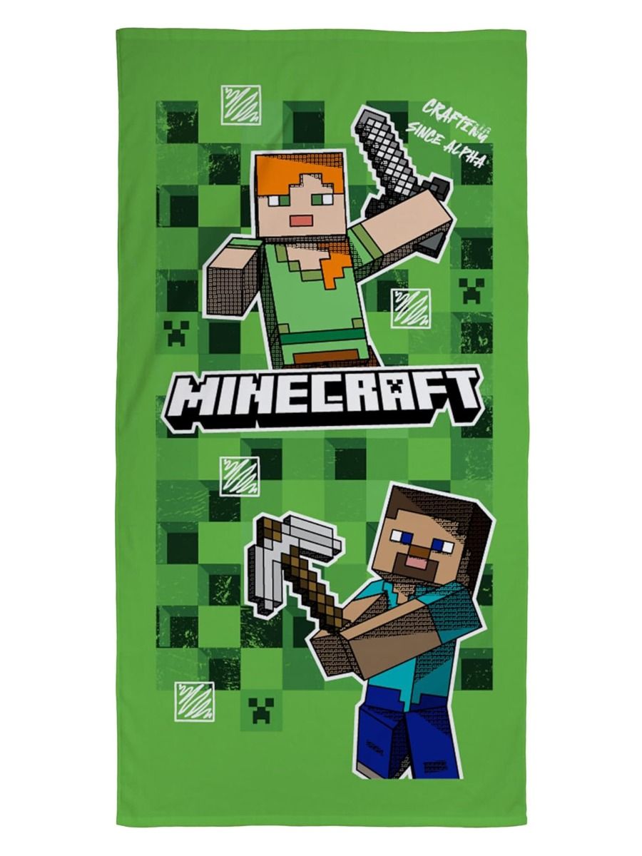 【楽天市場】MINECRAFT マインクラフト マイクラ クリーパー ビーチタオル バスタオル 70cm×140cm 綿100％：Sirius