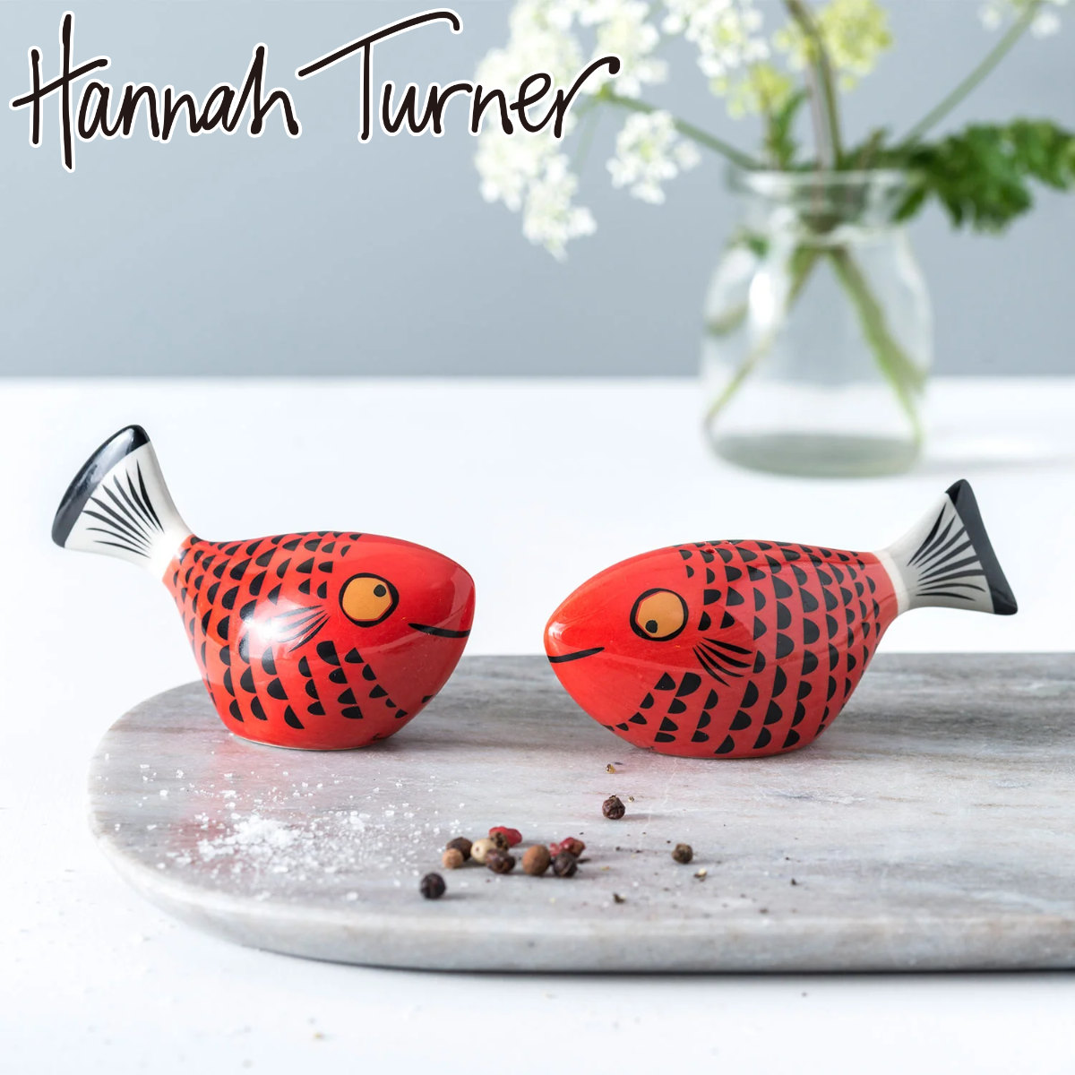 【楽天市場】Hannah Turner ハンナターナー ソルト＆ペッパー フィッシュ レッド Salt＆Pepper Fish Red ...