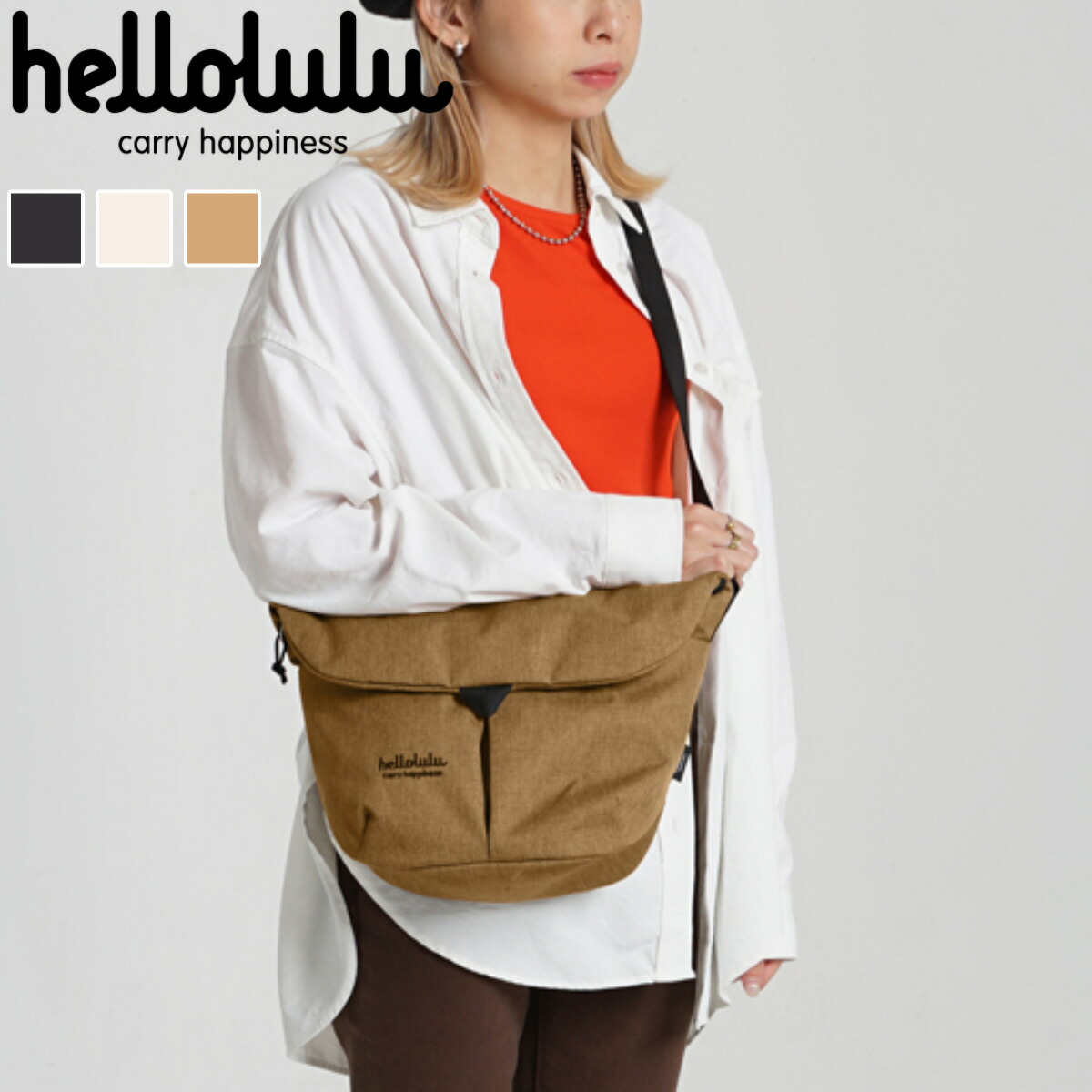 【楽天市場】Hellolulu ハロルル カセン エコエディション Kasen Eco Edition （ バッグ レディース ショルダー かばん 鞄 クロスボディ 軽い ハロルル 斜め掛け ...