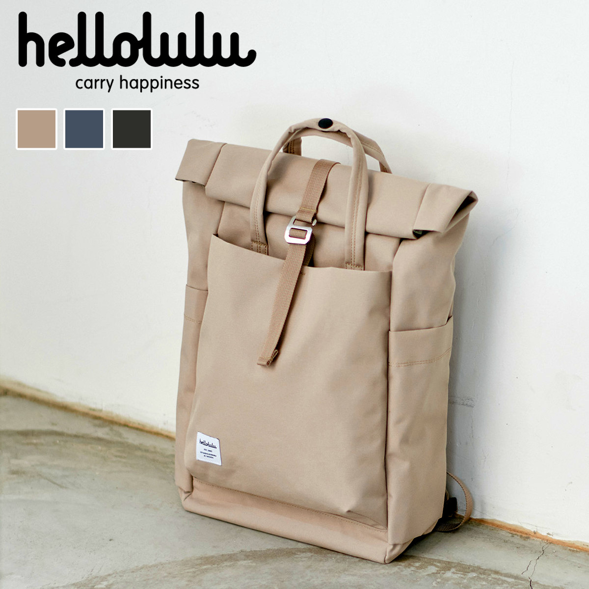 【楽天市場】【正規販売店】hellolulu ハロルル 【人気色】 マコ MACO （ ハロルル リュックサック ビジネスリュック レディース メンズ バッグ かばん 鞄 バックパック 軽い ...