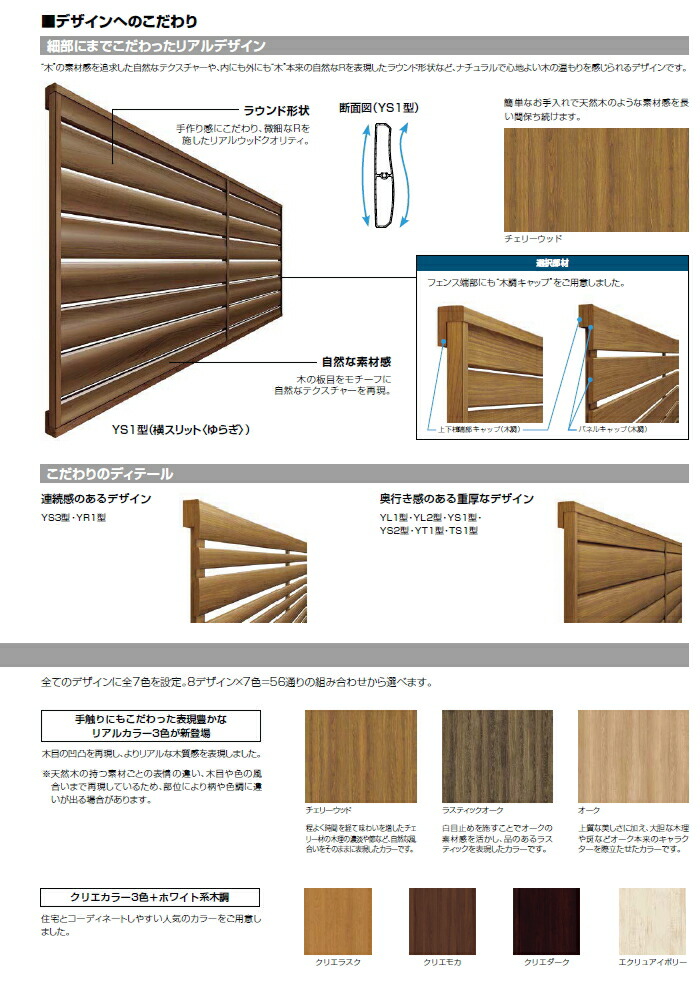 【楽天市場】フェンス 目隠しLIXIL(リクシル) TOEXフェンスAA YS3型フェンス本体H1200横スリット板張り境界 屋外 アルミ 形材フェンスガーデン DIY 塀 壁 囲い：DIY ...