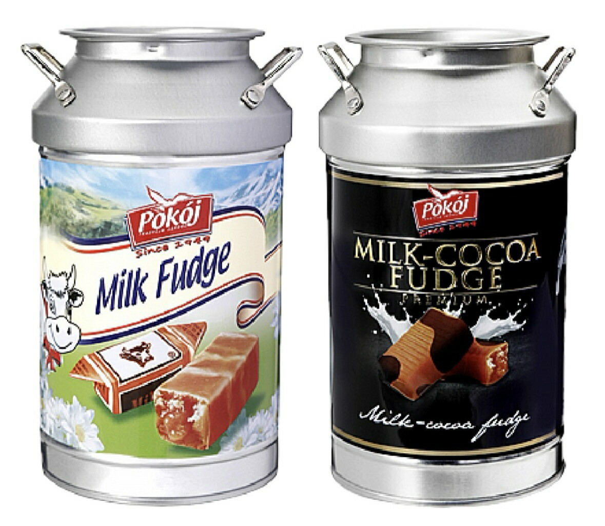 【楽天市場】【まとめ買い2缶セット】 POKj ポコジ ミルクファッジ(1缶250g入)＋ミルク&ココアファッジ（1缶250g入）2缶セット ...