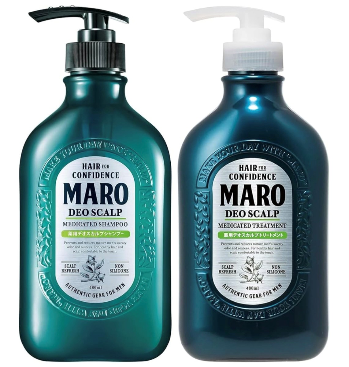 【楽天市場】【セット】MARO 薬用 デオスカルプ シャンプー本体1本(480ml)＋トリートメント本体1本(480ml)セット 神奈川倉庫：S＆Kグループ