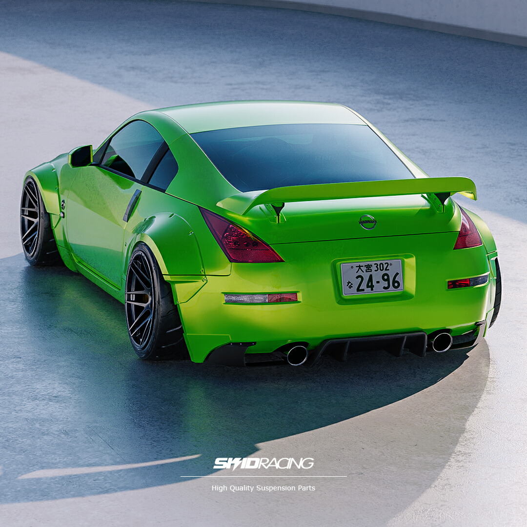 【楽天市場】Z33 ワイドフェンダー 前後セット フロント 30ミリ リア 65ミリ ノーマルバンパー対応 フェアレディZ FRP スキッド ...