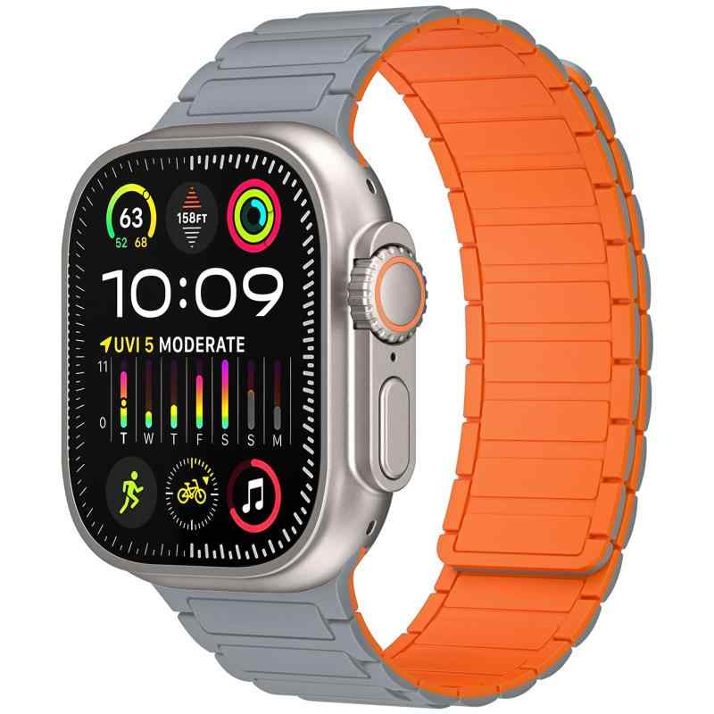 【楽天市場】[Roypad] コンパチブル アップルウォッチ バンド Apple Watch バンド マグネット シリコン素材 対応Apple Watch 10 9 Ultra SE ...