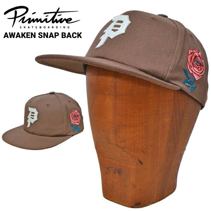 【楽天市場】【割引クーポン配布中】 PRIMITIVE プリミティブ キャップ AWAKEN SNAPBACK CAP HAT 帽子 スナップ ...