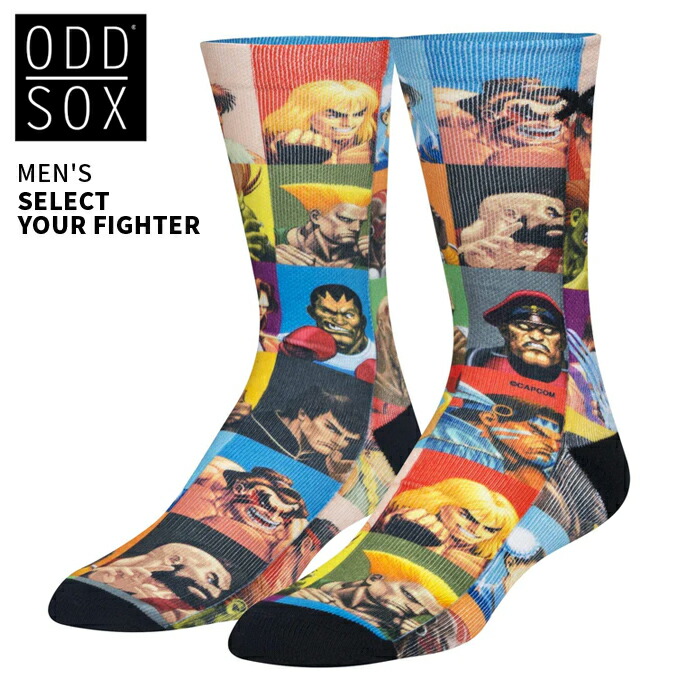 【楽天市場】【割引クーポン配布中】 ODD SOX オッドソックス ソックス 靴下 SELECT YOUR FIGHTER CREW ...