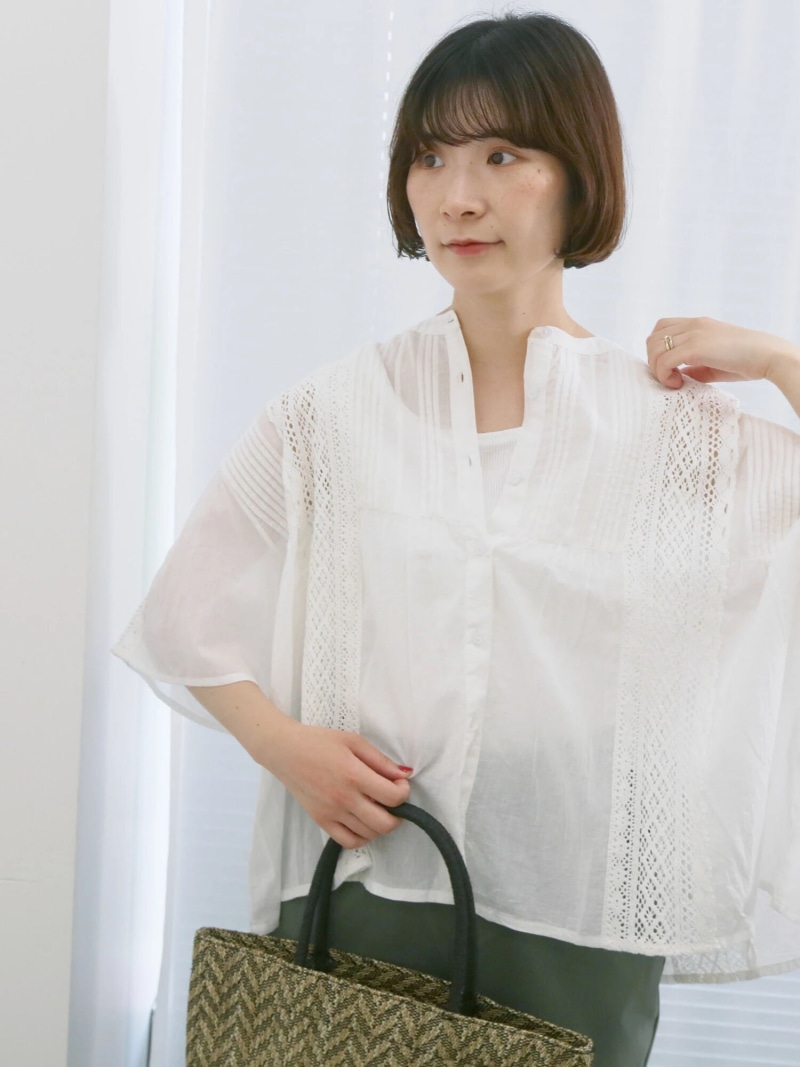 【楽天市場】【SALE／30%OFF】【Made in India】ピンタックレース前開きブラウス Samansa Mos2 blue サマンサモスモス トップス シャツ・ブラウス ブラック ...