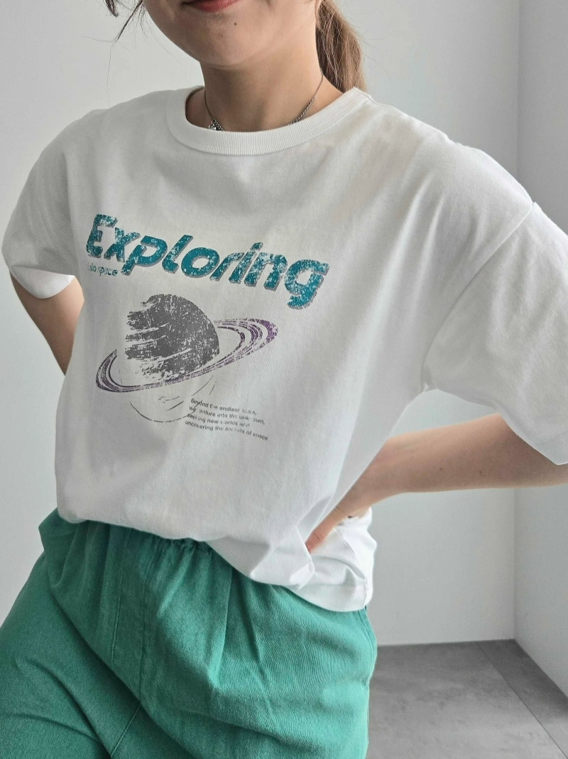 【楽天市場】【SALE／60%OFF】[接触冷感]スペースモチーフプリントTシャツ SM2 サマンサモスモス トップス カットソー・Tシャツ ...