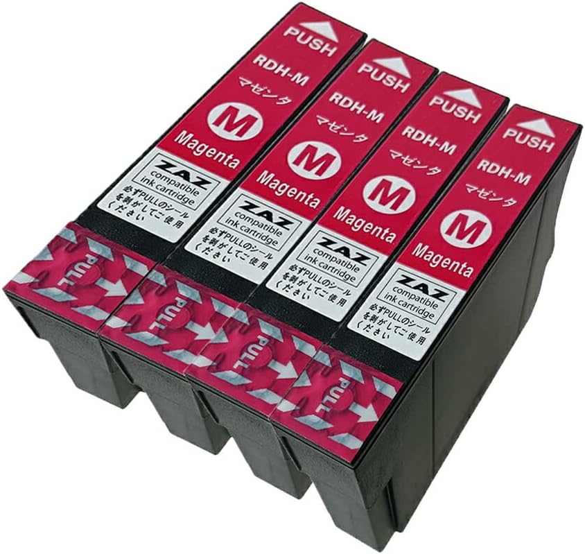 【楽天市場】RDH-M ×4本セット 互換インク マゼンタ 単品 ICチップ付 残量表示可能 インクカートリッジ EPSON EP社 エプソン ...