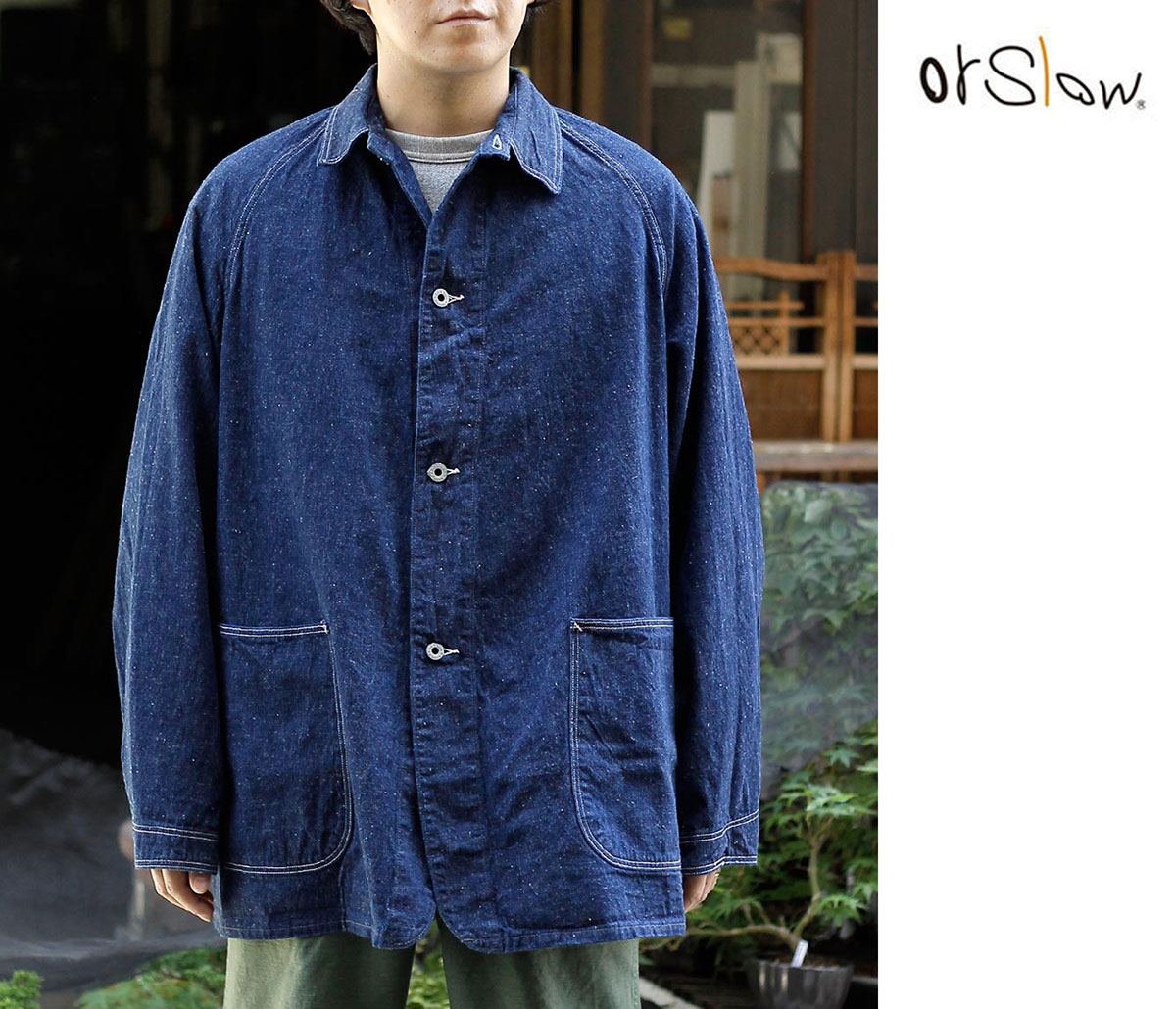 【楽天市場】orSlow オアスロウ 40'S 大戦 デニム ルーズフィット カバーオール 40'S WWII DENIM LOOSE FIT ...