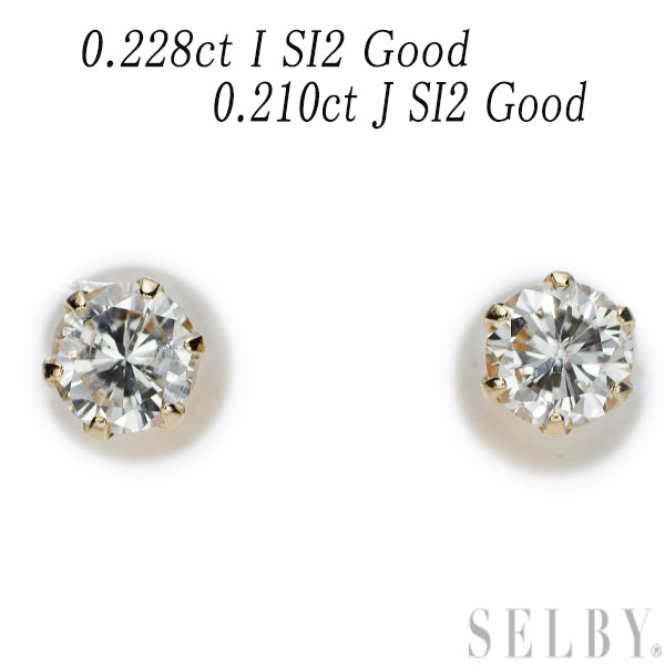 【楽天市場】新品 K18YG ダイヤモンド ピアス 0.438ct I/J SI2 G SELBY 送料サービス：SELBY