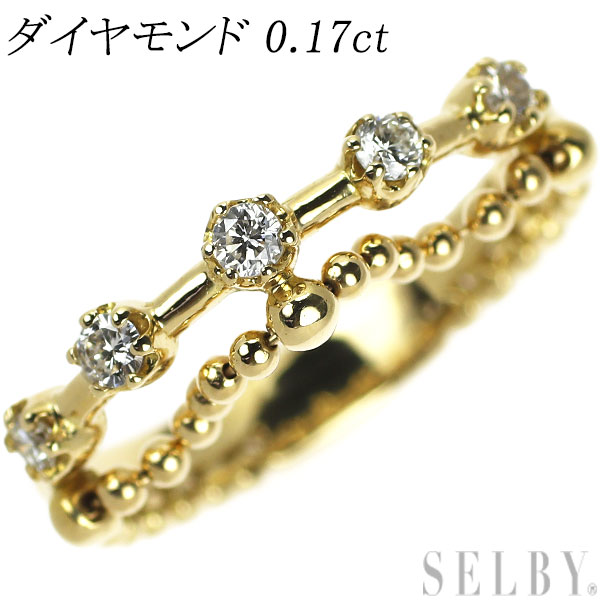 【楽天市場】【中古】 K18YG ダイヤモンド リング 0.17ct SELBY 送料サービス：SELBY