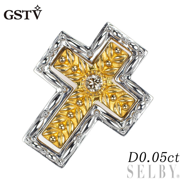 【楽天市場】【中古】 GSTV K24/ Pt999 ダイヤモンド ペンダントトップ 0.05ct クロス セパレート SELBY 送料サービス：SELBY