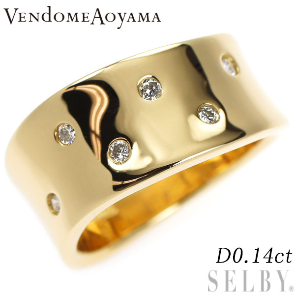【楽天市場】【中古】 ヴァンドーム青山 K18YG ダイヤモンド リング 0.14ct SELBY 送料サービス Vendome：SELBY