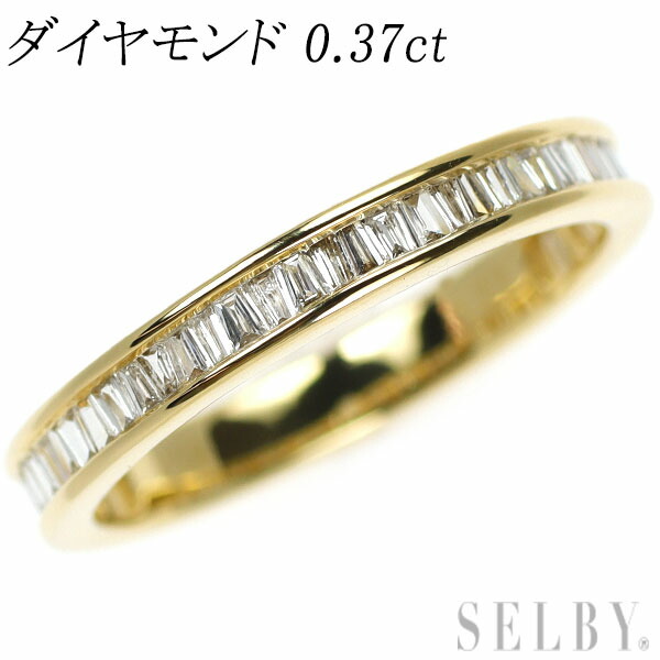 【楽天市場】【中古】 K18YG ダイヤモンド リング 0.37ct セミエタニティ SELBY 送料サービス：SELBY