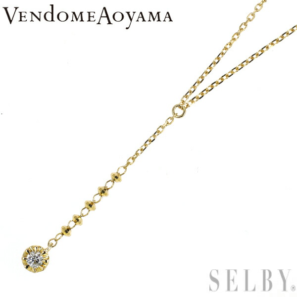 【楽天市場】【中古】 ヴァンドーム青山 K18YG ダイヤモンド ペンダントネックレス Yデザイン SELBY 送料サービス Vendome：SELBY