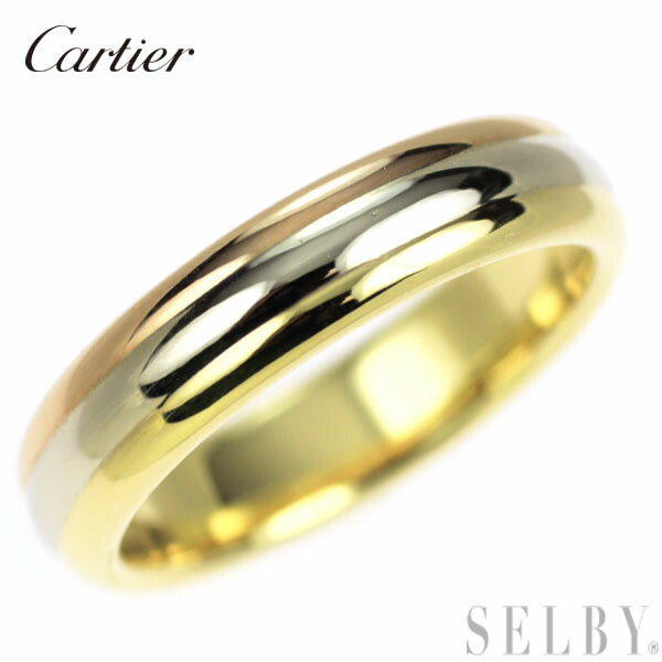 【楽天市場】【中古】 カルティエ K18YG/WG/PG リング スリーカラーバンド 49号 SELBY 送料サービス Cartier：SELBY