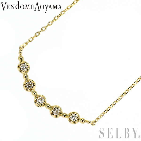 【楽天市場】【中古】 ヴァンドーム青山 K18YG ダイヤモンド ペンダントネックレス SELBY 送料サービス Vendome：SELBY