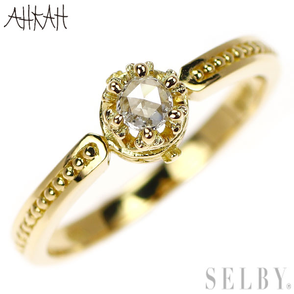 【楽天市場】【中古】 アーカー/ahkah K18YG ローズカット ダイヤモンド リング ローズプロミス SELBY 送料サービス：SELBY