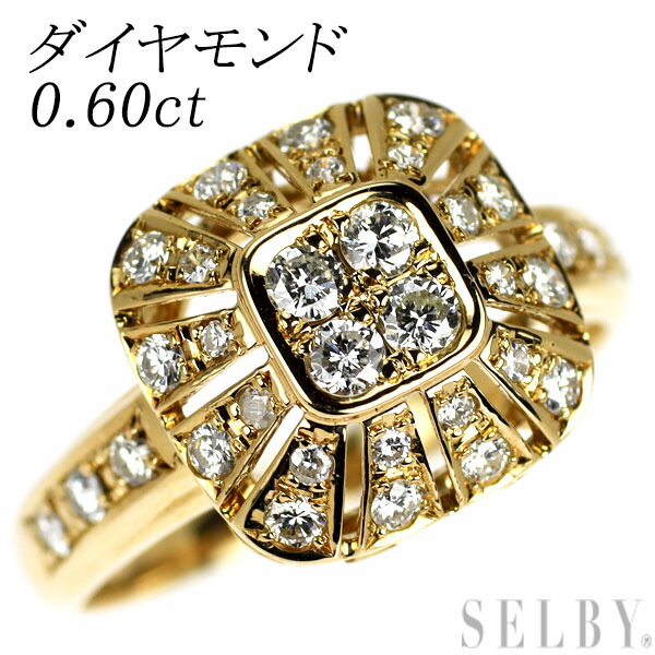 【楽天市場】【中古】 K18YG ダイヤモンド リング 0.60ct SELBY 送料サービス：SELBY