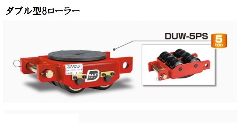 【楽天市場】【メーカー直送】ダイキ スピードローラー PS型 低床タイプ DUW-5PS【代引不可】【沖縄・離島配送不可】ダブル型 8ローラー 低床 ウレタンローラー プレスフレーム ...