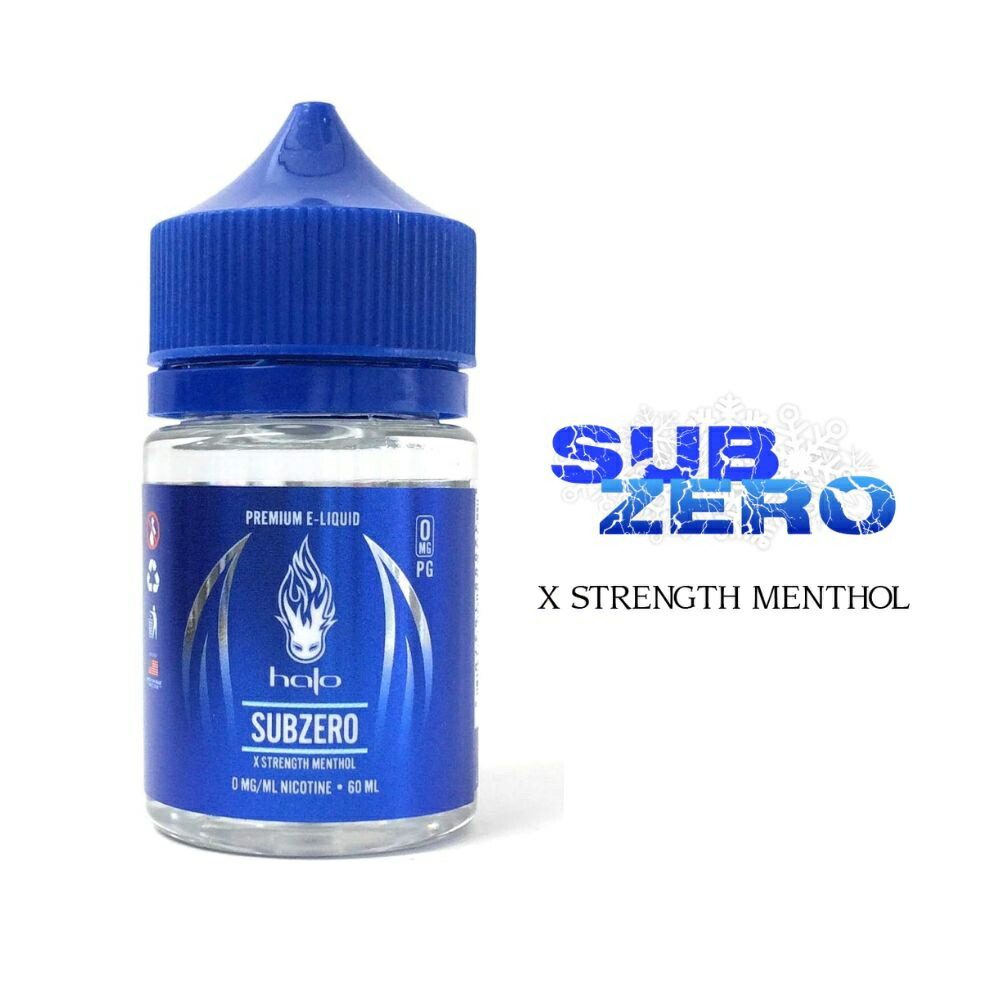 【楽天市場】halo Premium E-Liquid SUBZERO ヘイローサブゼロ お徳用 60ml 強メンソールフレーバー：スマート ...