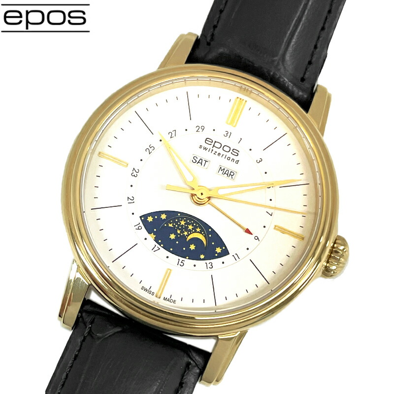 【楽天市場】アウトレット エポス EPOS EMOTION 3391YGWH 自動巻 メンズ スケルトンバック SWISS MADE 並行輸入 ...