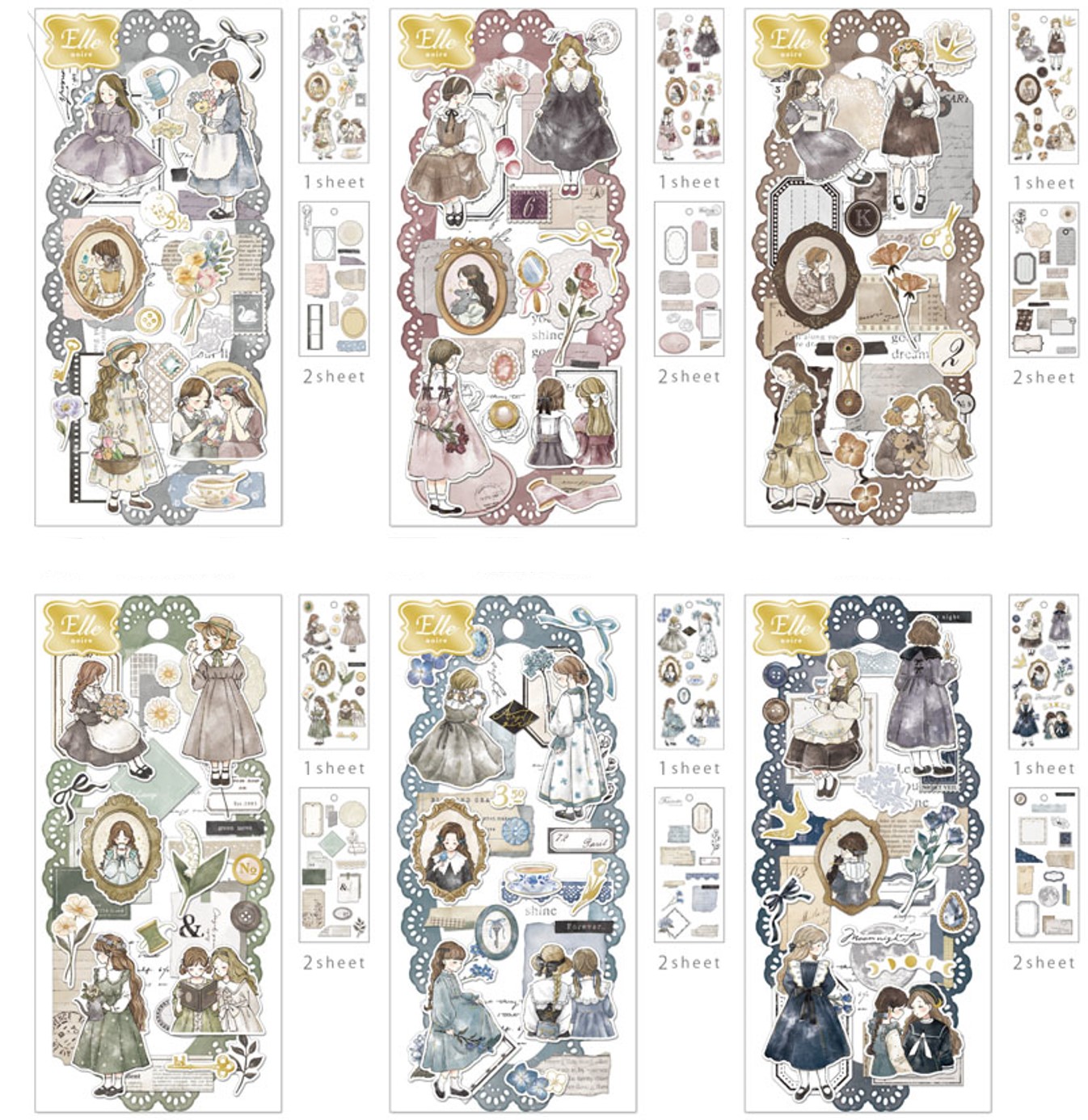 【楽天市場】シール エルノワールステッカー qli_91065_91070 Ellenoire sticker SEALSTICKER シート ...