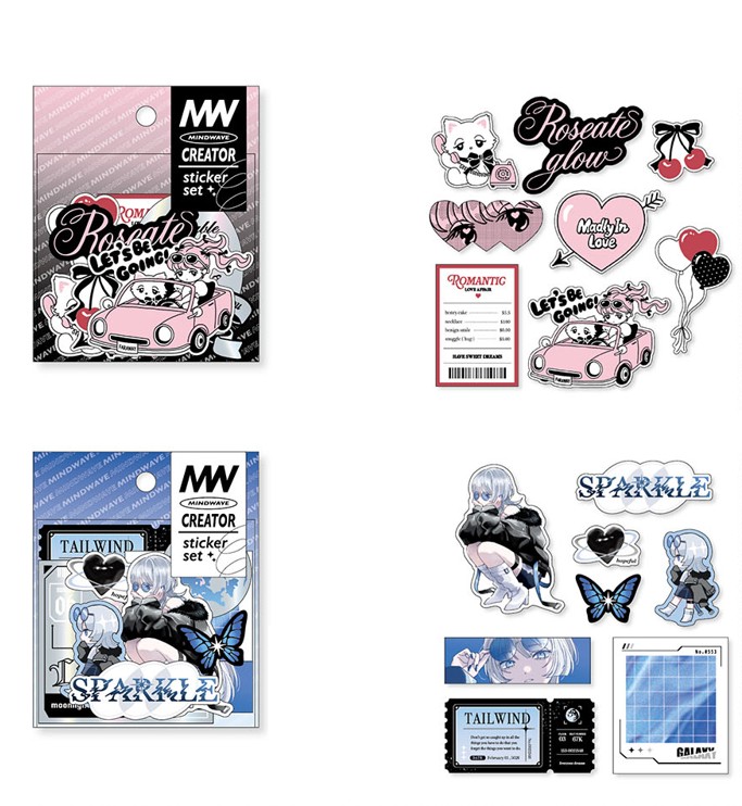 【楽天市場】予約 2026年 6月下旬入荷 ステッカー マインドウェイブ クリエイターステッカー miw_82869_82874 MIND ...