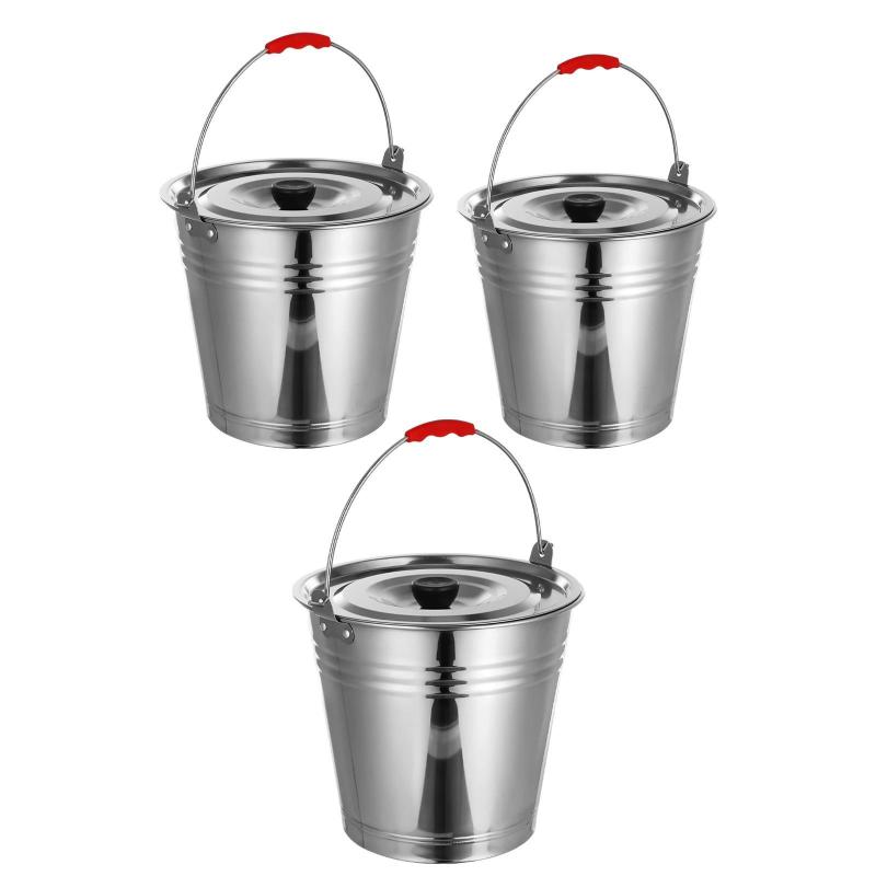 【楽天市場】ステンレス製アイスバケツ ハンドル付き液体保管容器：すまいる・きゃりあ