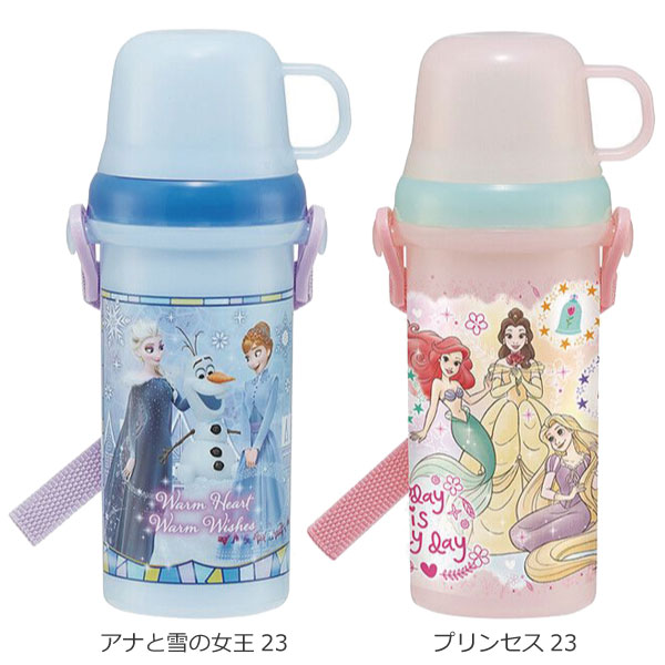 【楽天市場】直飲み コップ付き プラ水筒 480ml /キャラクター ディズニー disney 水筒 子供用 軽量 軽い プラボトル プラスチック ダイレクト 2WAY ショルダーベルト ...
