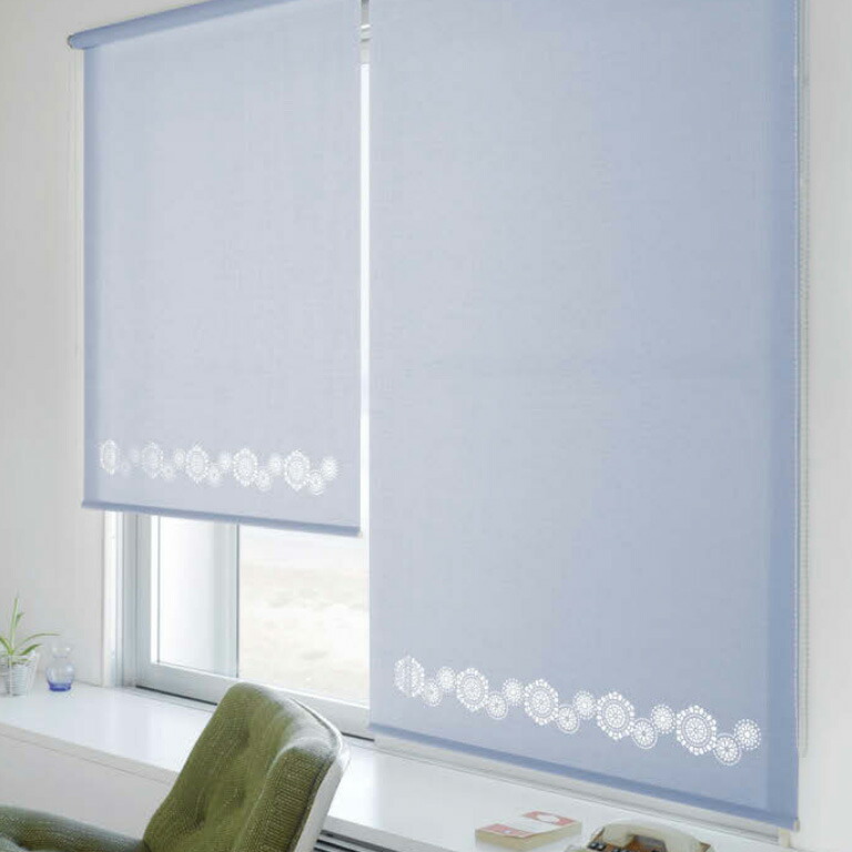 【楽天市場】【追加オプション】 レーザーカット TOSO ロールスクリーン TYPE407 下部柄 サークルフラワー マイテックシーズ 切り抜いた穴から光が差し込む デザインカット リビング ...