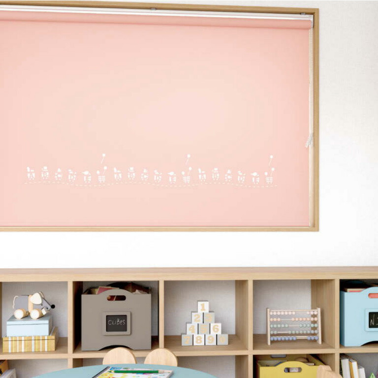 【楽天市場】【追加オプション】 レーザーカット TOSO ロールスクリーン TYPE418 下部柄 どうぶつトロッコ マイテックシーズ 切り抜いた穴から光が差し込む デザインカット リビング ...