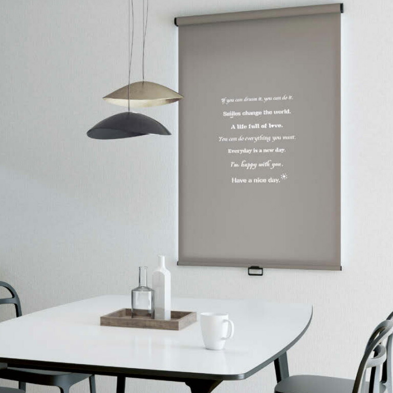 【楽天市場】【追加オプション】 レーザーカット TOSO ロールスクリーン TYPE419 ポイント柄 メッセージ マイテックシーズ 切り抜いた穴から光が差し込む デザインカット リビング ...