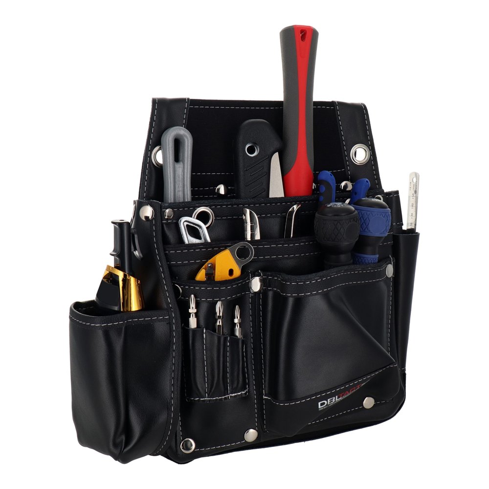 【楽天市場】DBLTACT 三共コーポレーション DTL-11-BK 本革卓越 釘袋 2段 墨ツボケース付 ブラック DTL11BK 【582503】：スマイル本舗 楽天市場店