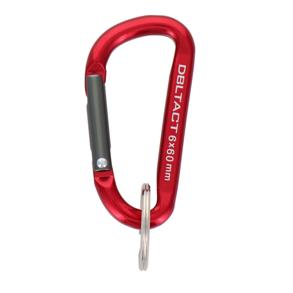 【楽天市場】DBLTACT 三共コーポレーション DT-AK-062 アルミカラビナ スタンダードタイプ φ6mm レッド×ガンメタ(S) DTAK062 【360312】：スマイル本舗 楽天市場店