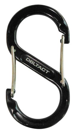 【楽天市場】DBLTACT 三共コーポレーション DT-AKS-80B アルミS型カラビナ 80mm ブラック DTAKS80B 【360513】：スマイル本舗 楽天市場店