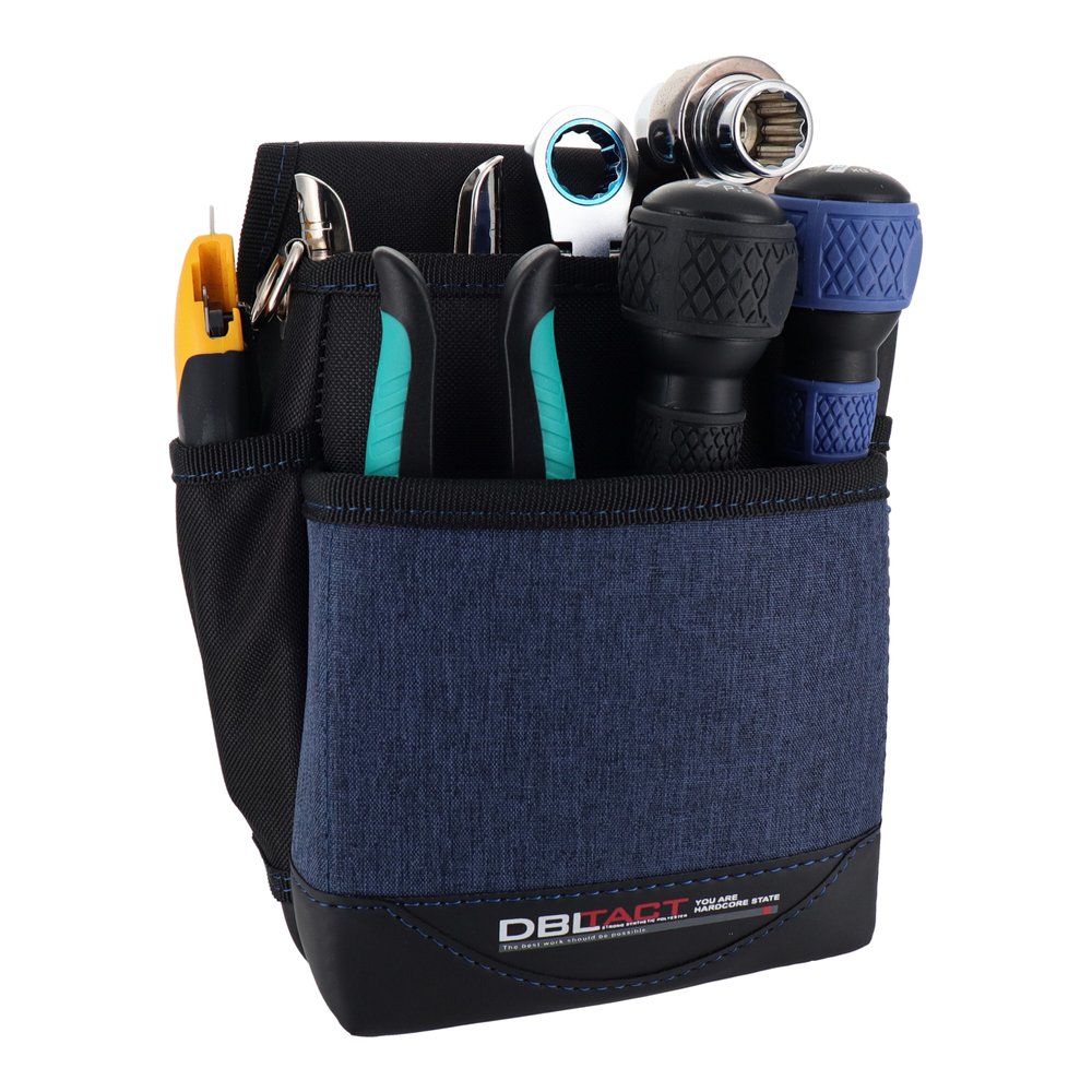 【楽天市場】DBLTACT 三共コーポレーション DTM-02S-BL 2段腰袋 杢ブルー DTM02SBL 【582803】：スマイル本舗 楽天市場店