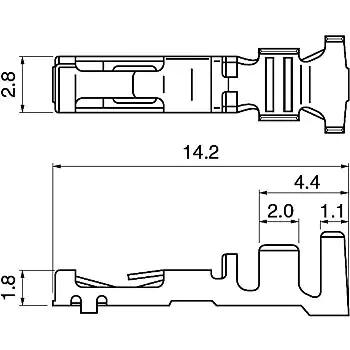 【楽天市場】【在庫あり】JST 日本圧着端子製造 BYF-41T-P0.5A 100個入 @：スマイル本舗 楽天市場店
