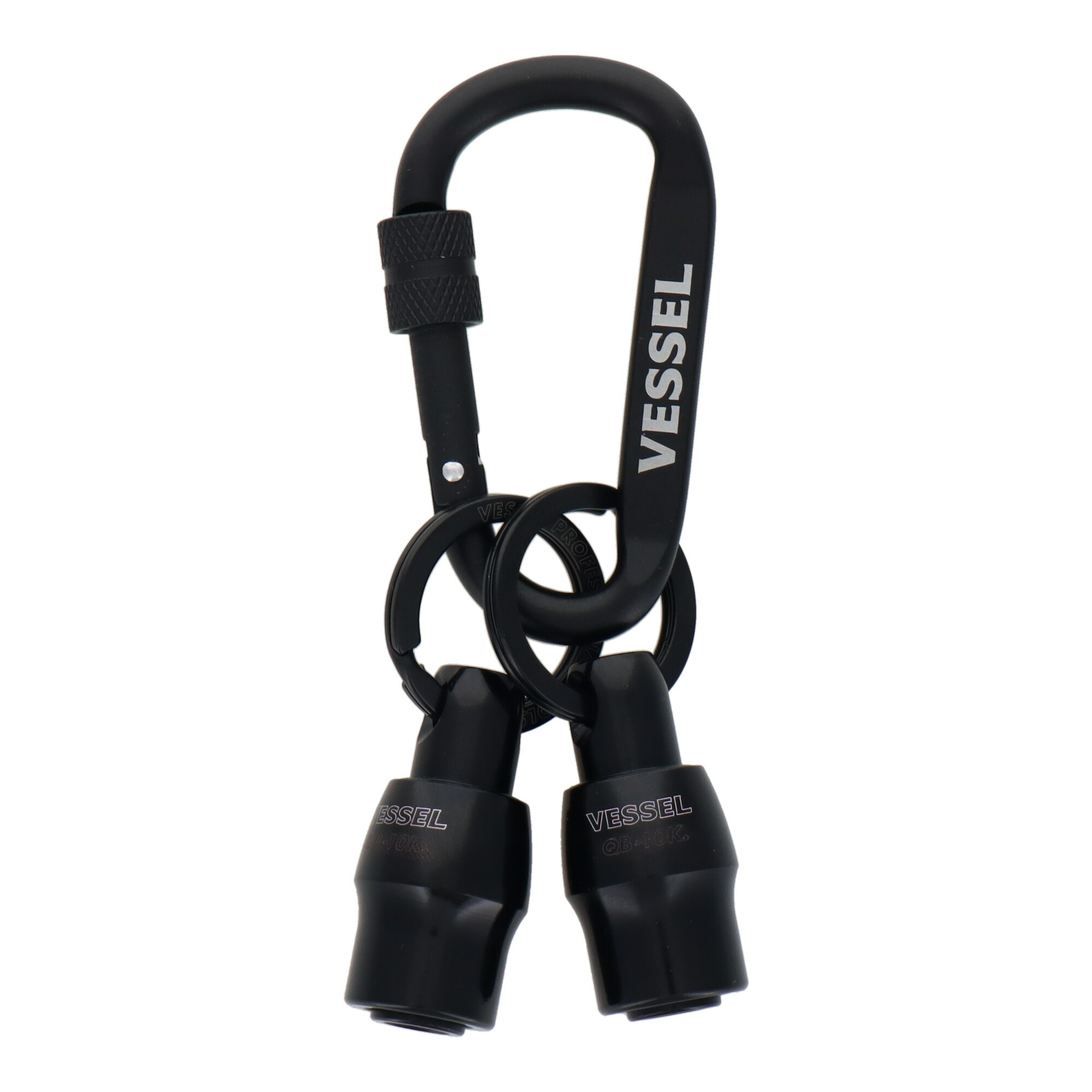 【楽天市場】【在庫あり/数量限定】ベッセル VESSEL QB-K2BK 限定色 黒 クイックキャッチャー 2個組 カラビナ付【558819】：スマイル本舗 楽天市場店