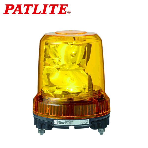 【楽天市場】【在庫あり/送料無料】パトライト RLR-M1-Y 黄 DC12/24V 大型LED回転灯 耐震 φ162 @：スマイル本舗 楽天市場店