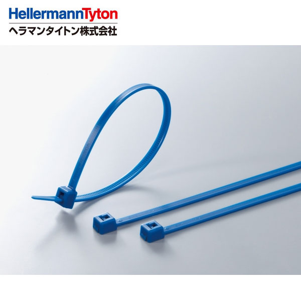 【楽天市場】【在庫あり/送料無料】ヘラマンタイトン T50R-TZ MSタイ 青 耐熱 耐薬品 100本入 インシュロック 結束バンド ...
