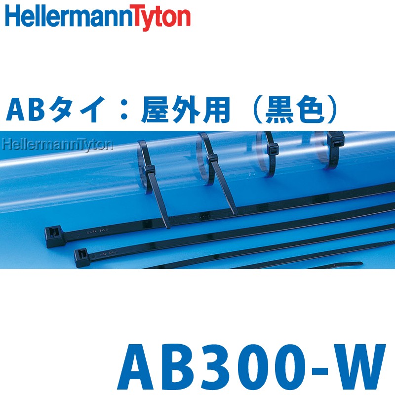 【楽天市場】【在庫あり】ヘラマンタイトン AB300-W ABタイ 黒 耐候 屋外用 100本入 インシュロック 結束バンド @：スマイル本舗 楽天市場店