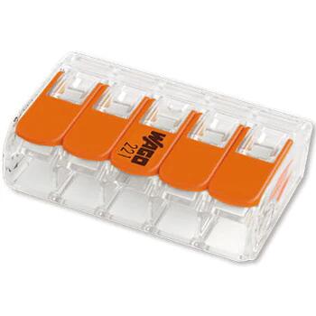 【楽天市場】【在庫あり】ワゴ WAGO WFR-5L 15個入/箱 ワンタッチコネクタ 電線コネクタ @：スマイル本舗 楽天市場店