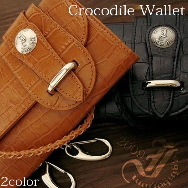 【楽天市場】取寄品 Igginbottom クロコ型押し本革使用 二つ折り長財布 スプリームクロコダイル IG-8710 メンズ財布：腕時計 ...