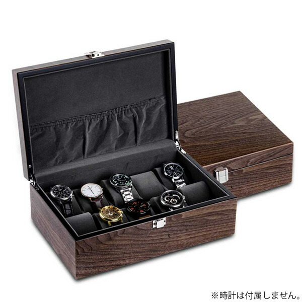【楽天市場】取寄品 Es'prima エスプリマ 高級木製時計10本収納ケース 10連 腕時計保存箱 収納ボックス ES5310WD 腕時計 ...