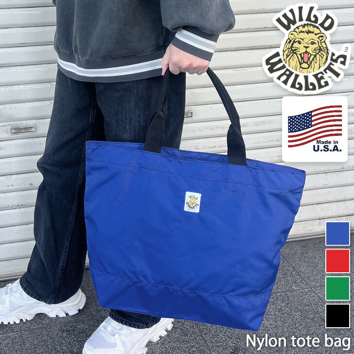 【楽天市場】送料無料 WILD WALLETS ワイルドウォレット 420D ナイロン トートバック WW-003 レディース メンズ ...
