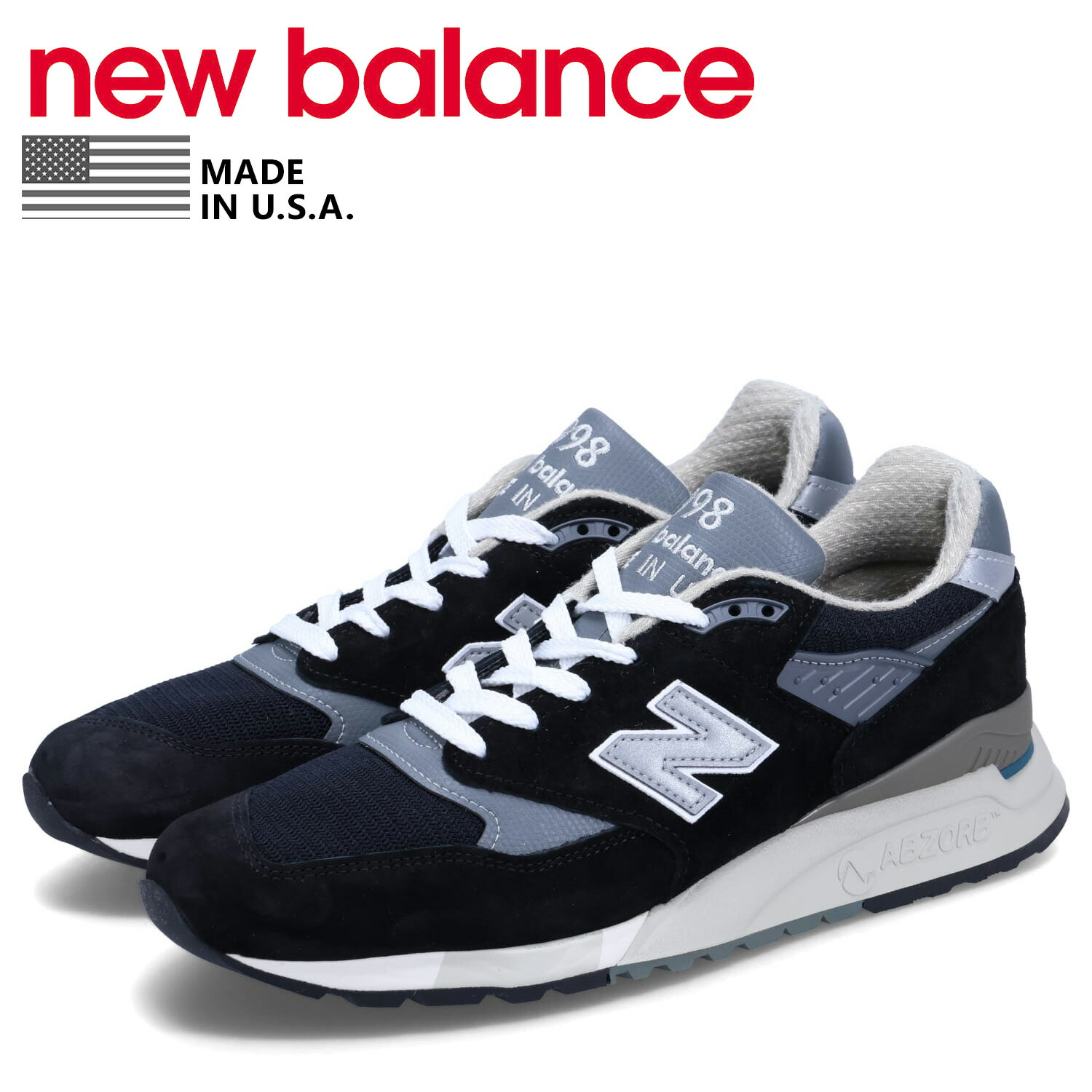 楽天市場】New Balance ニューバランス スニーカー U998TA GRAY NAVY